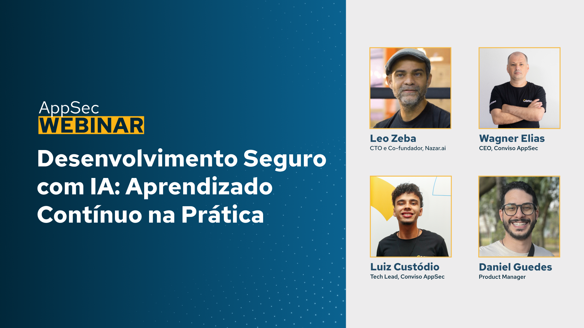 Webinar | Desenvolvimento Seguro com IA